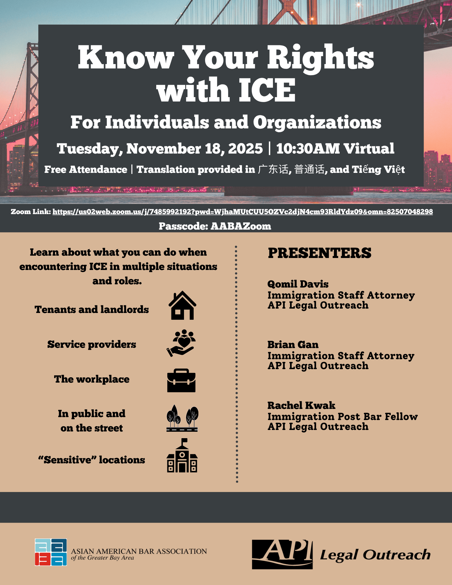 Free Webinar: Know Your Rights with ICE: For Individuals and ...